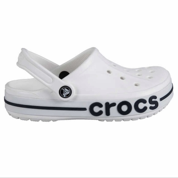 CROCS | Shoes | Crocs Unisex Bayaband Clog White Women Size 8 | Poshmark